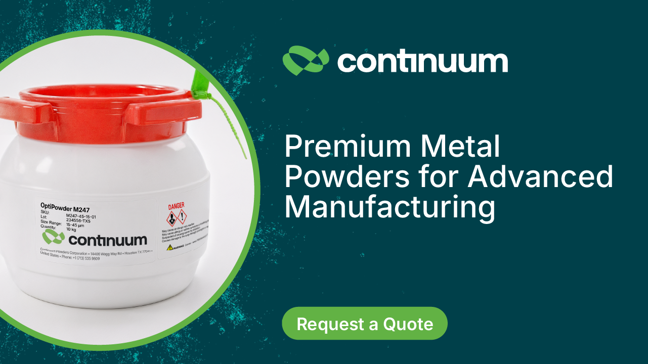 Premium Metal Powders | Continuum Powders